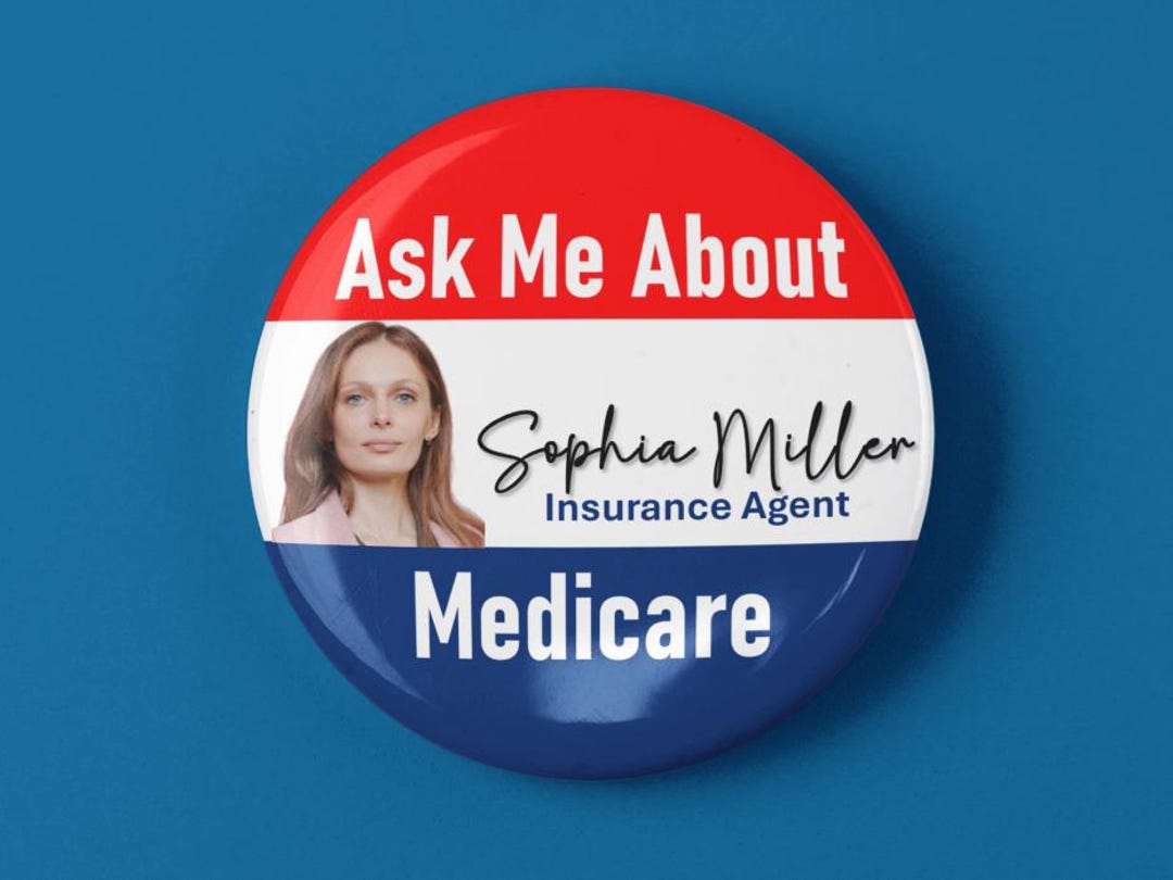 Ask Me About Medicare Custom Pinback Pin Buttons 3'' - Etsy