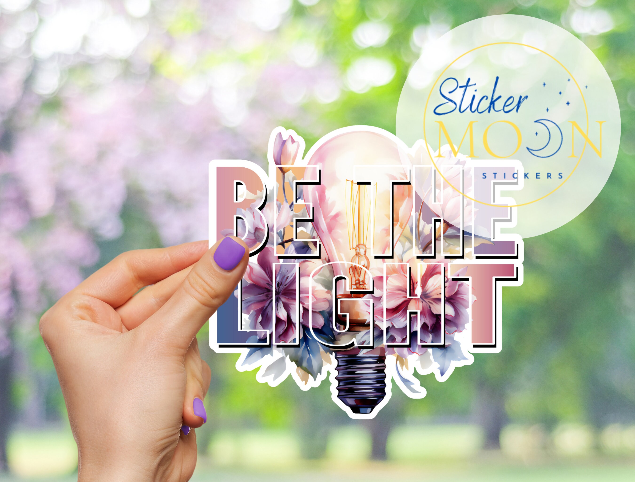 Be the Light Sticker, Christian Stickers, Positive Affirmation Stickers ...