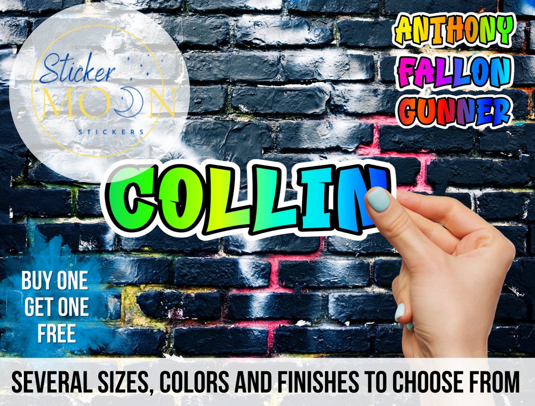 Custom Name Stickers, Name Decals, Custom Name Labels, School Name ...