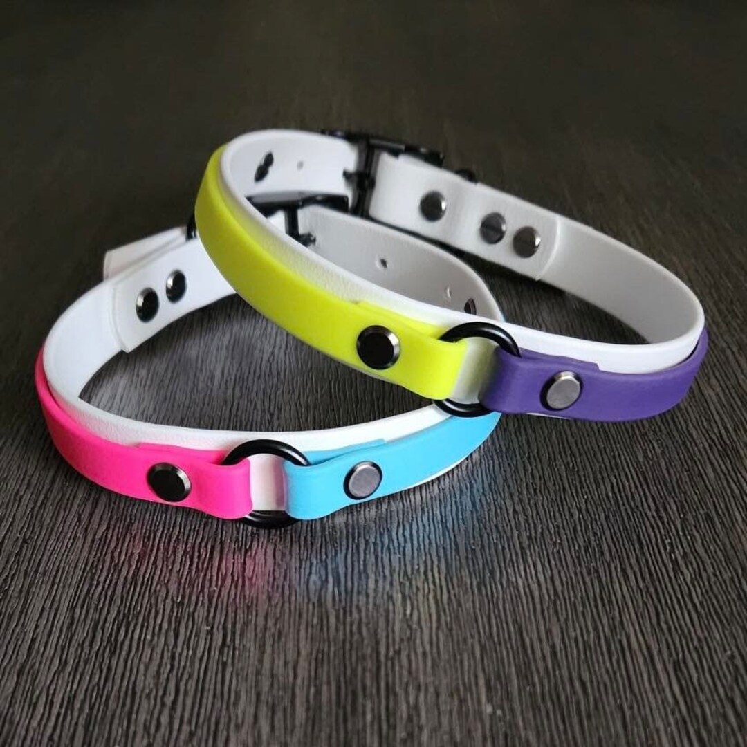 Layered Biothane Dog Collar, Durable, Waterproof Custom Dog Collar ...