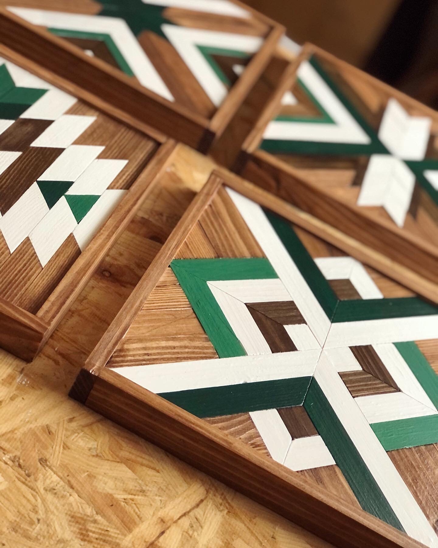 Wood Wall Art Ethnic Art Set Aztec Wood Wall Decor - Etsy