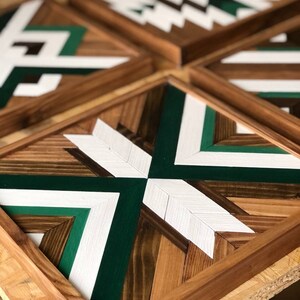Wood Wall Art Ethnic Art Set Aztec Wood Wall Decor - Etsy