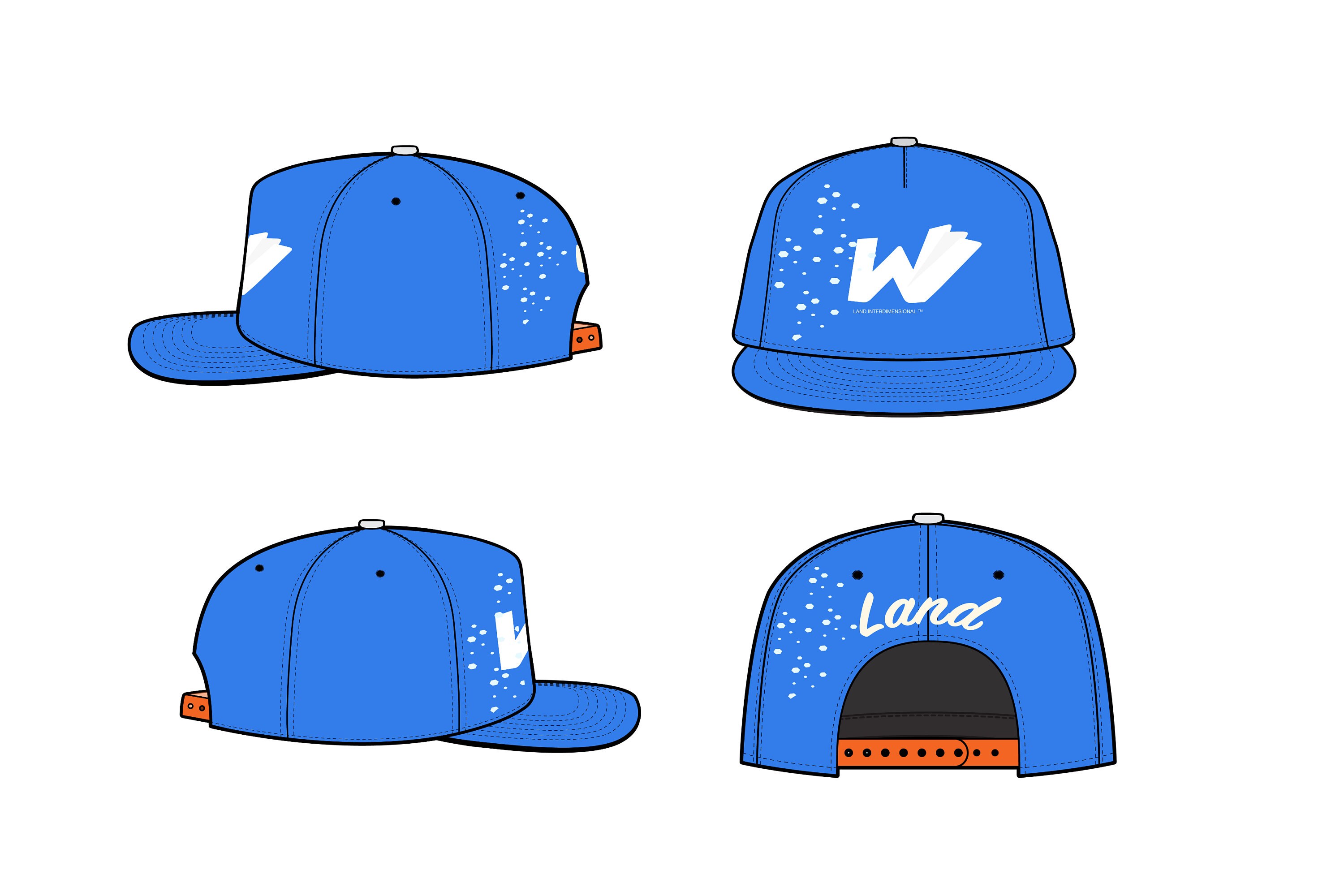 Snapback Golf Hat Mockup Tech Pack for Streetwear Brand - Etsy