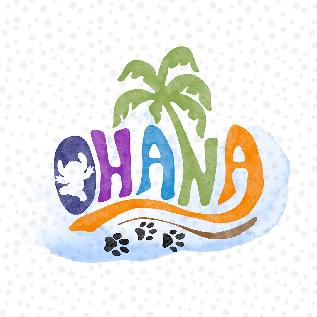Lilo and Stitch Watercolor Art Print Ohana Means Family Printable Lilo ...