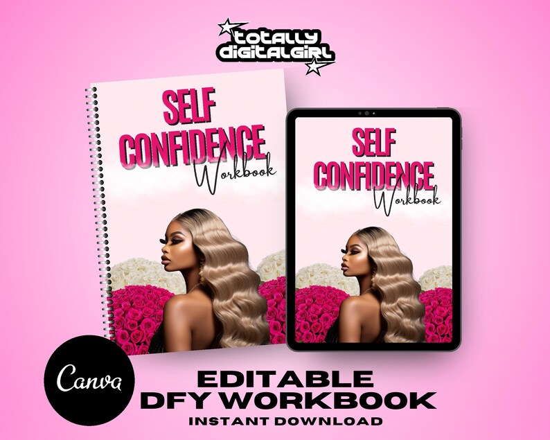 PLR Ebook, Plr Planner, PLR, Self Confidence Workbook, Done for You ...