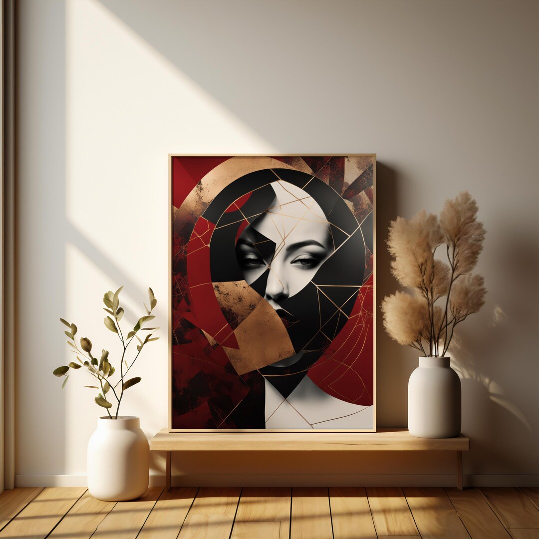 Abstract Portrait 28* | Geometric | Shapes | Elegant | Modern | Bold ...