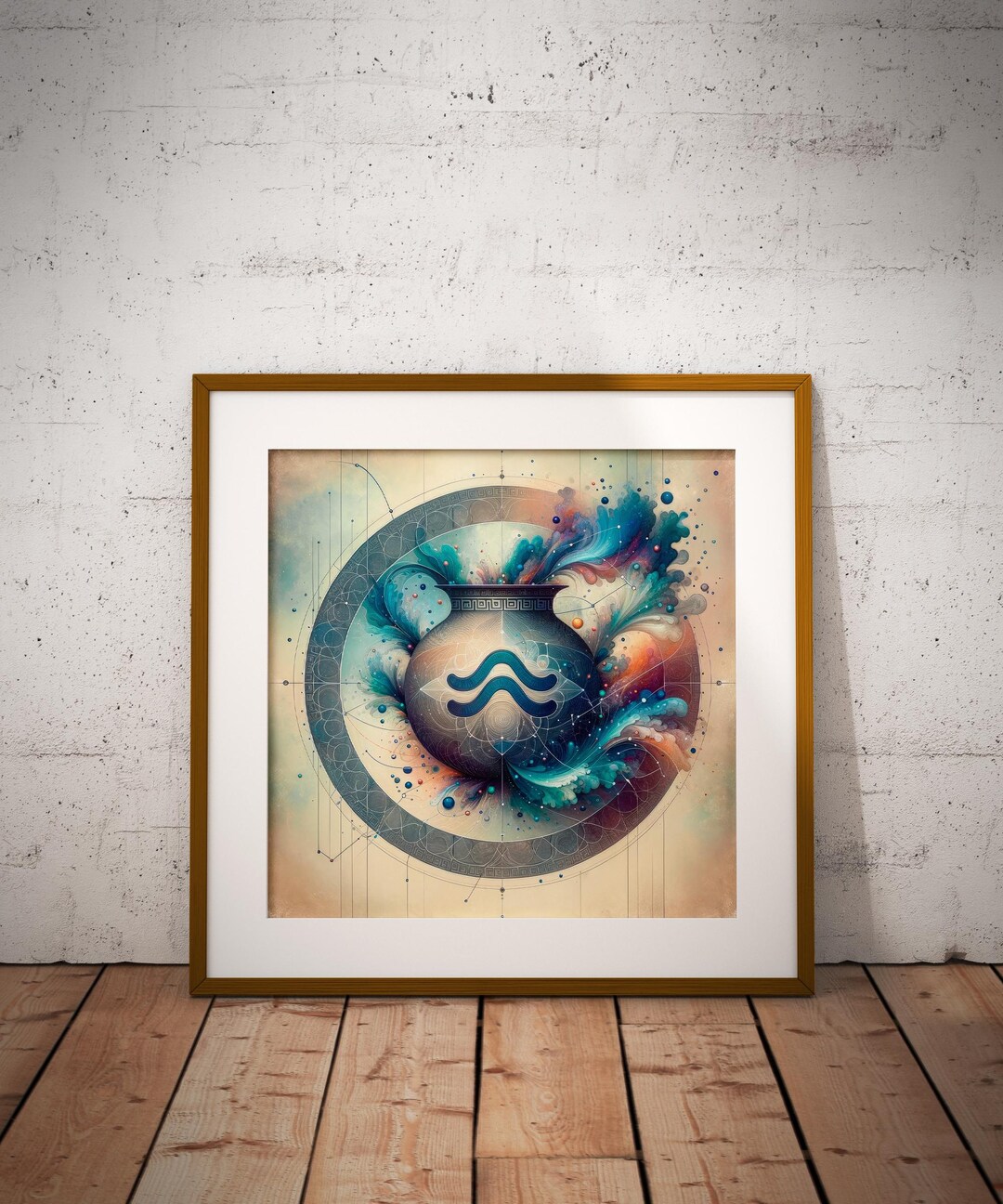 Aquarius 6* | Zodiac Sign | Home Decor Art | Astrology Art | Posters ...