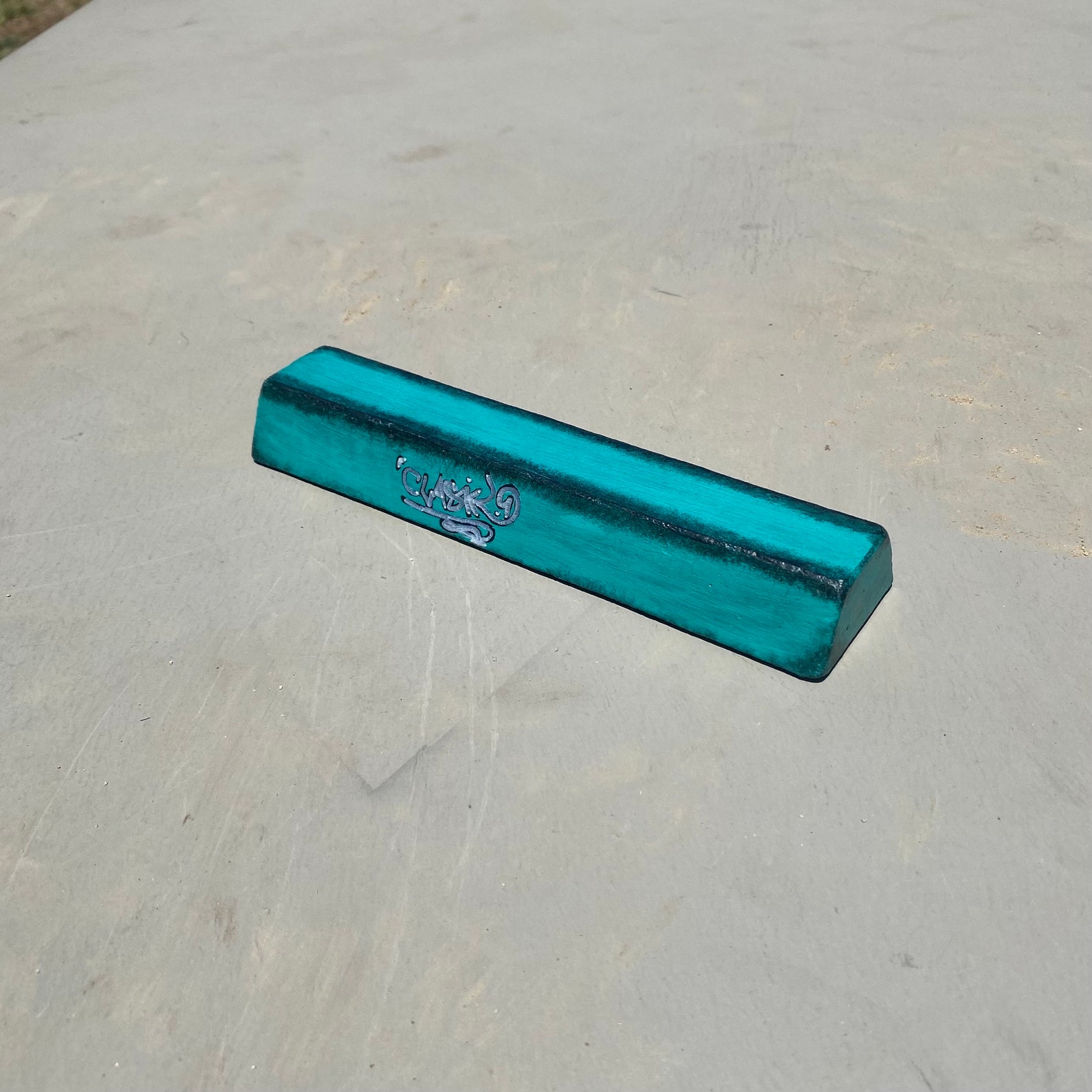 ATLAS Concrete Fingerboard Slappy Curb Blue - Etsy