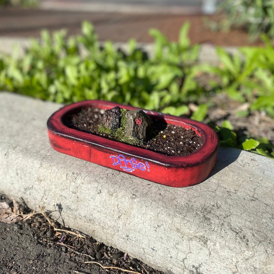 ATLAS Concrete Fingerboard Planter - Etsy