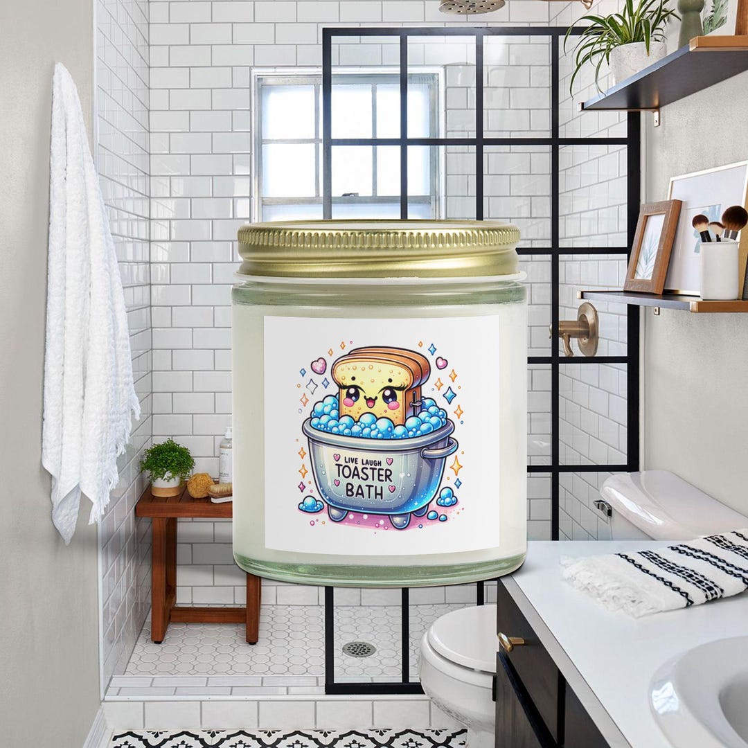 Live Laugh Toaster Bath Funny Scented Candles - Etsy