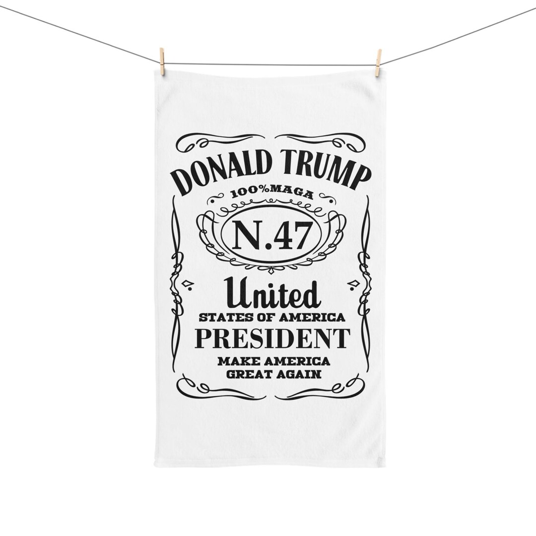 Donald Trump MAGA Hand Towel | Trump Hand Towel | - Etsy