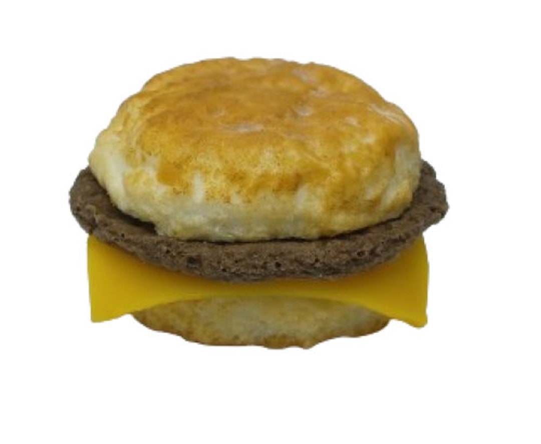 Sausage and Cheese Biscuit Breakfast Sandwich Fake Food Replica - Etsy