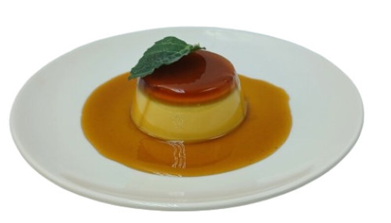 Flan, Creme Caramel With Mint Fake Food Replica - Etsy