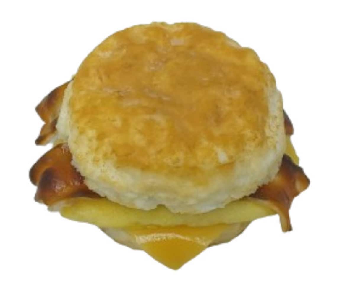 Bacon Egg and Cheese Biscuit Breakfast Sandwich Fake Food Replica - Etsy