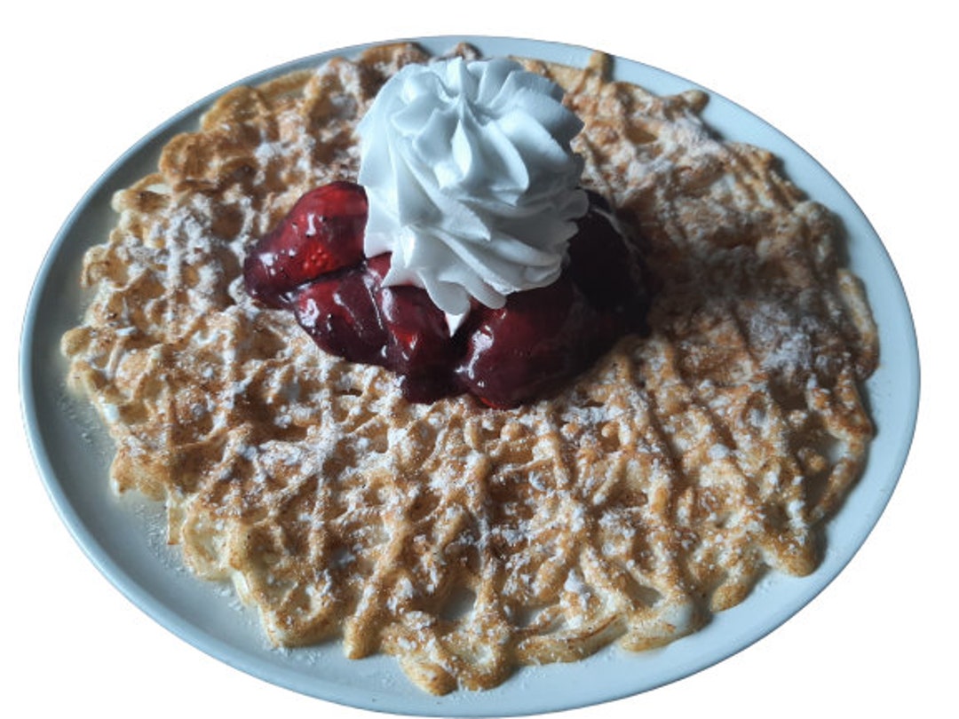 Strawberry Funnel Cake Fake Food Replica - Etsy