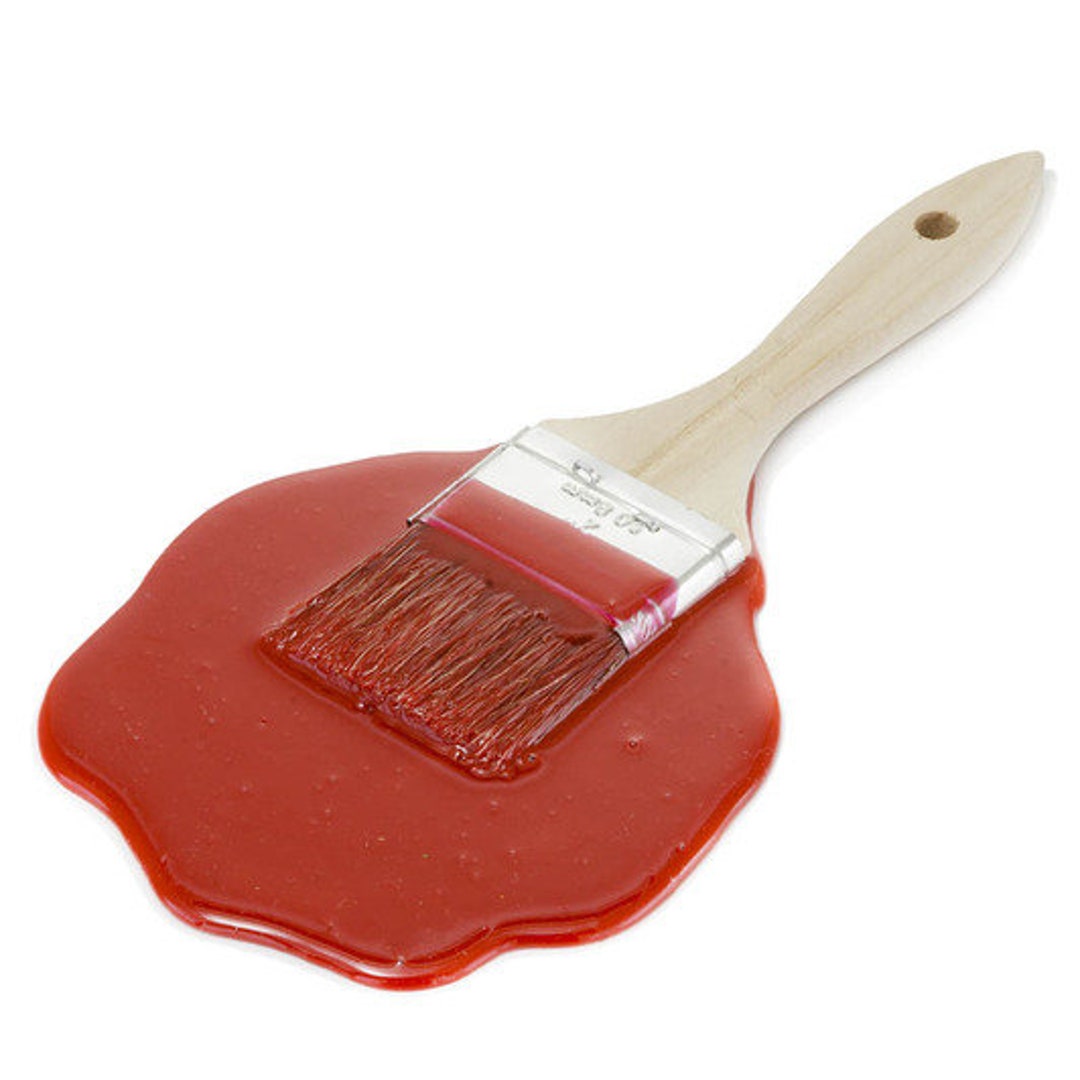 Red Paint Brush Spill Fake Food Replica - Etsy