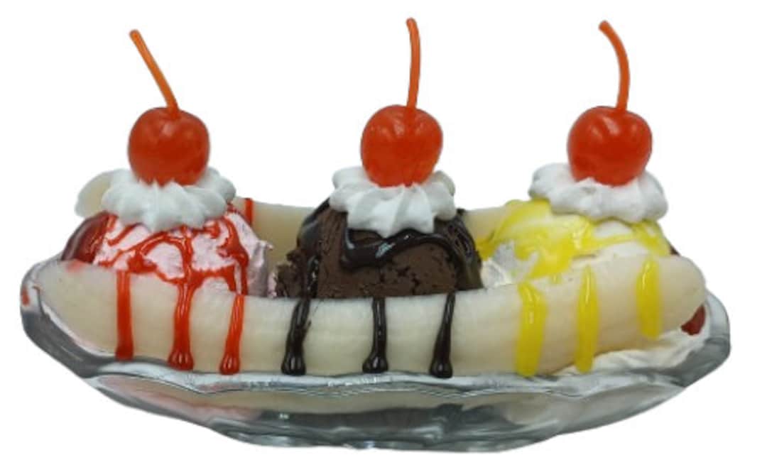 Banana Split Sundae Fake Food Replica - Etsy