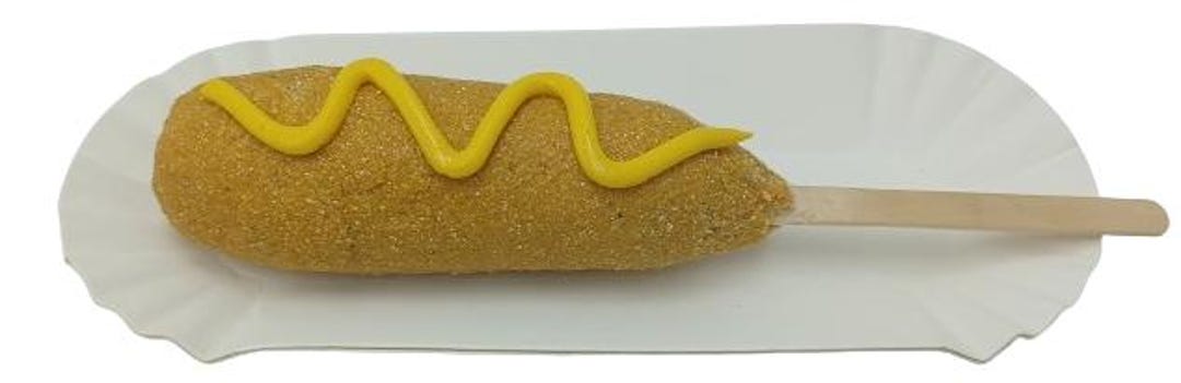 Corndog With Mustard Fake Food Replica - Etsy