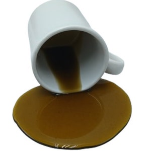 Spilled Coffee Fake Food Replica - Etsy