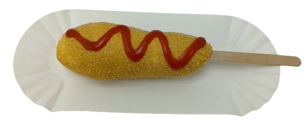Corndog With Ketchup Fake Food Replica - Etsy