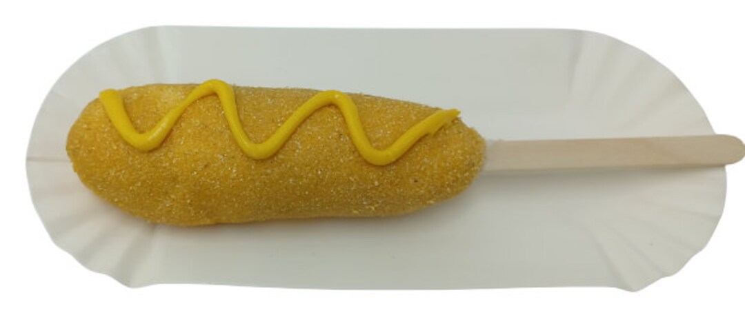Corndog With Mustard Fake Food Replica - Etsy
