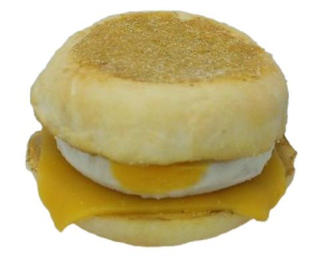 Egg & Cheese Breakfast Muffin Sandwich Fake Food Replica - Etsy
