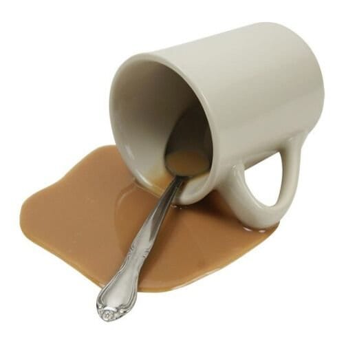 Spilled Coffee Mug Fake Food Replica - Etsy