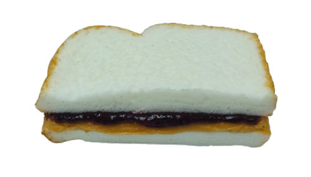 Peanut Butter & Jelly Sandwich Fake Food Replica - Etsy