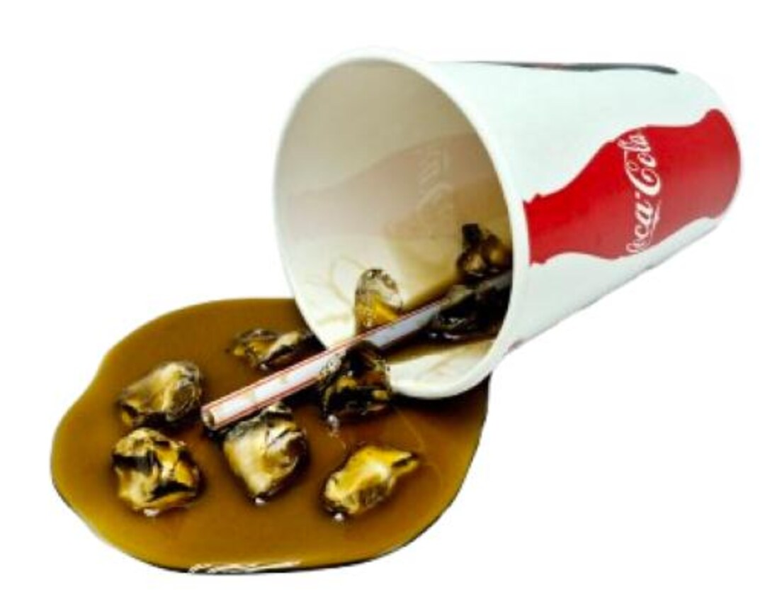 Spilled Cola With Ice Fake Food Replica - Etsy