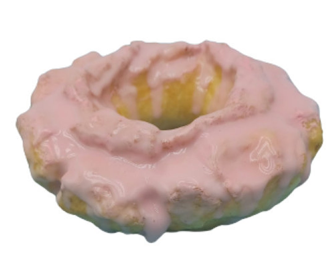 Strawberry Glazed Old Fashioned Donut Fake Food Replica - Etsy
