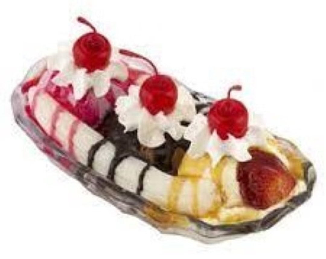 Banana Split Sundae Fake Food Replica - Etsy