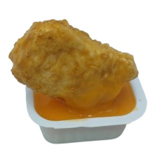 Chicken Nugget Suspended in Buffalo Dipping Sauce Fake Food Replica - Etsy