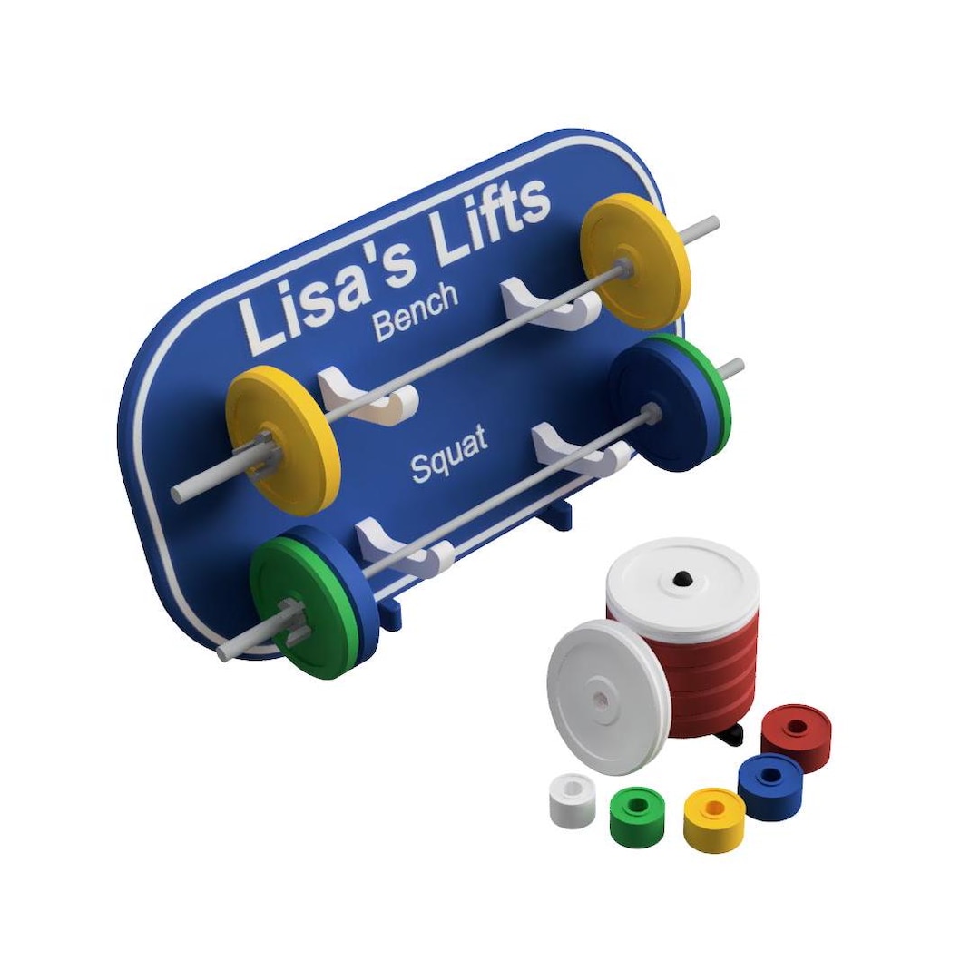 Personal Gym Lifts Tracking Board, Weightlifting Powerlifting Crossfit ...
