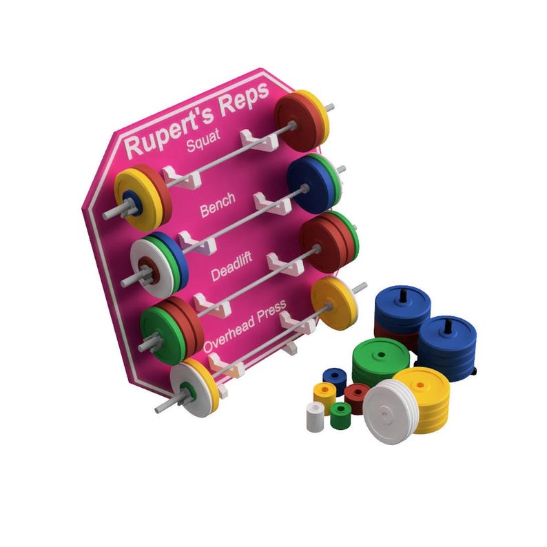 Personal Gym Lifts Tracking Board, Weightlifting Powerlifting Crossfit ...