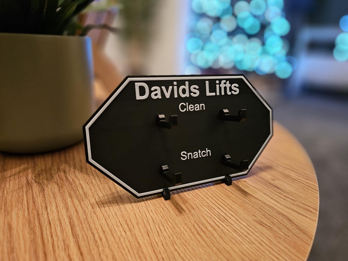 Personal Gym Lifts Tracking Board, Weightlifting Powerlifting Crossfit ...