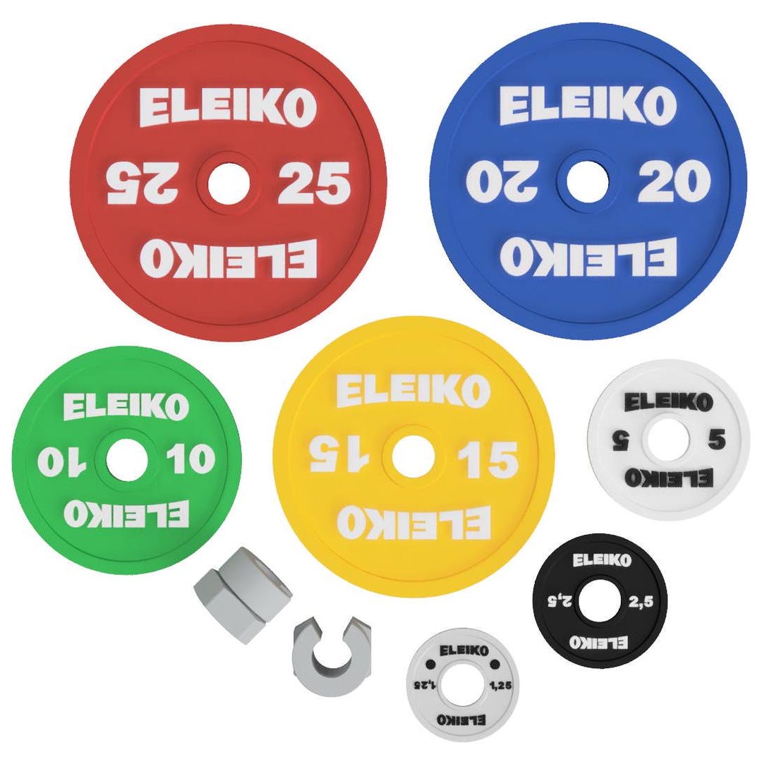 Miniature ELEIKO Style Weightlifting Powerlifting Plates, Collars, and ...
