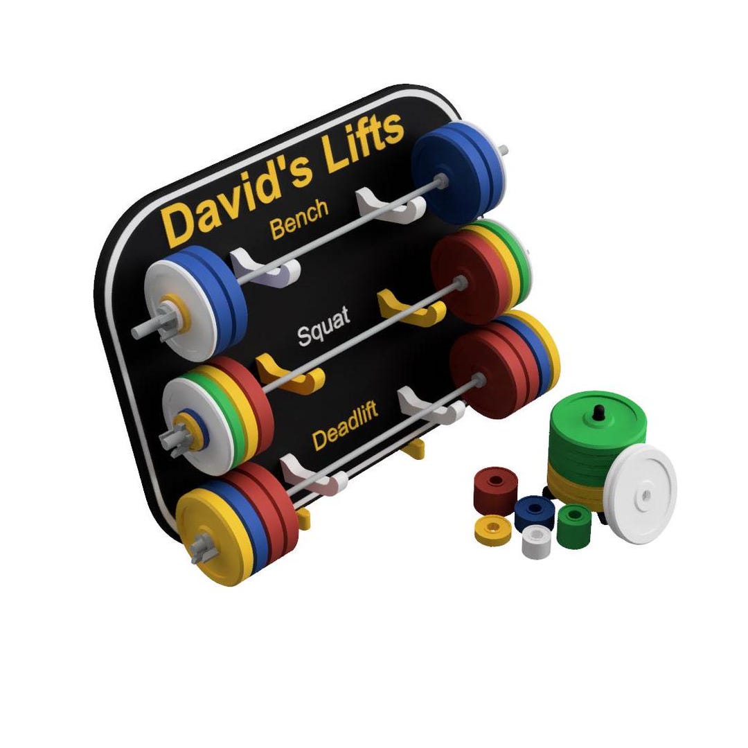 Personal Gym Lifts Tracking Board, Weightlifting Powerlifting Crossfit ...