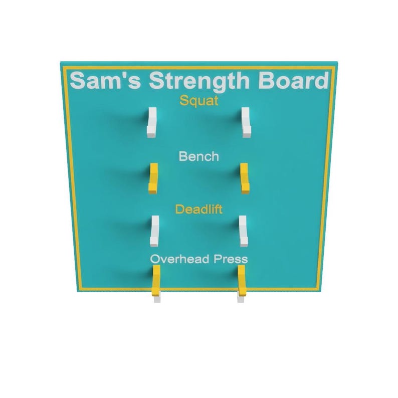 Personal Gym Lifts Tracking Board, Weightlifting Powerlifting Crossfit ...