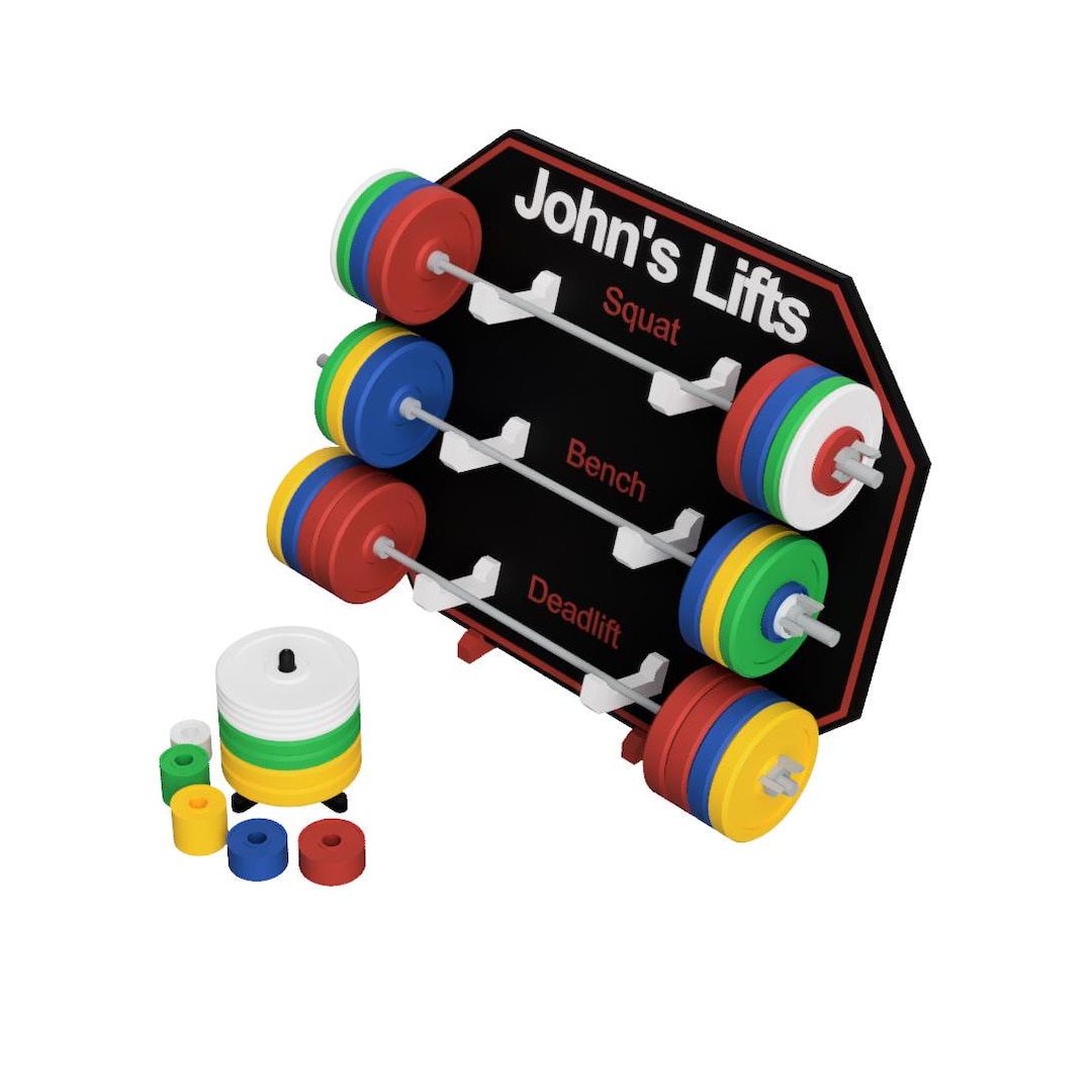 Personal Gym Lifts Tracking Board, Weightlifting Powerlifting Crossfit ...