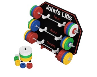 Personal Gym Lifts Tracking Board, Weightlifting Powerlifting Crossfit ...