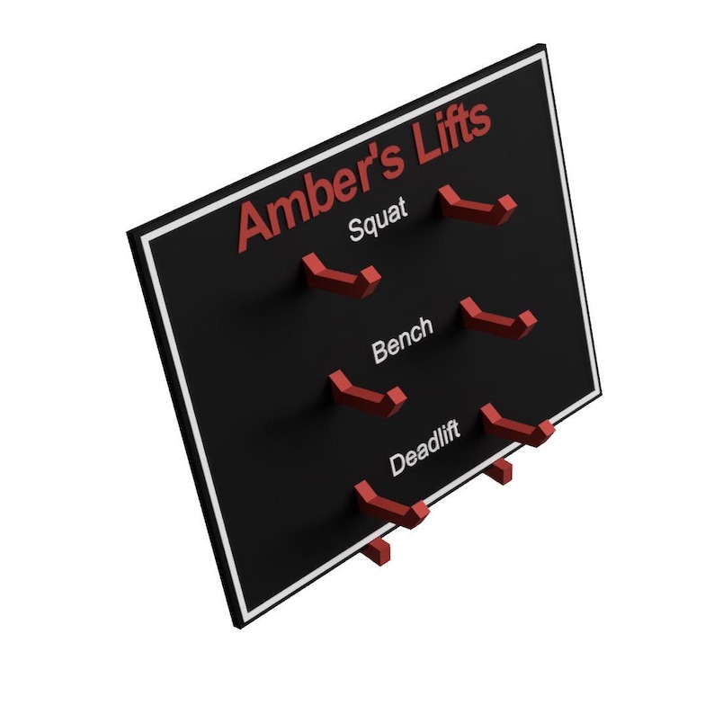 Personal Gym Lifts Tracking Board, Weightlifting Powerlifting Crossfit ...