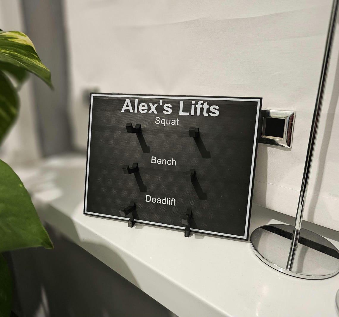 Personal Gym Lifts Tracking Board, Weightlifting Powerlifting Crossfit ...