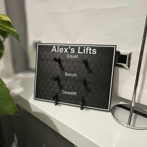 Personal Gym Lifts Tracking Board, Weightlifting Powerlifting Crossfit ...