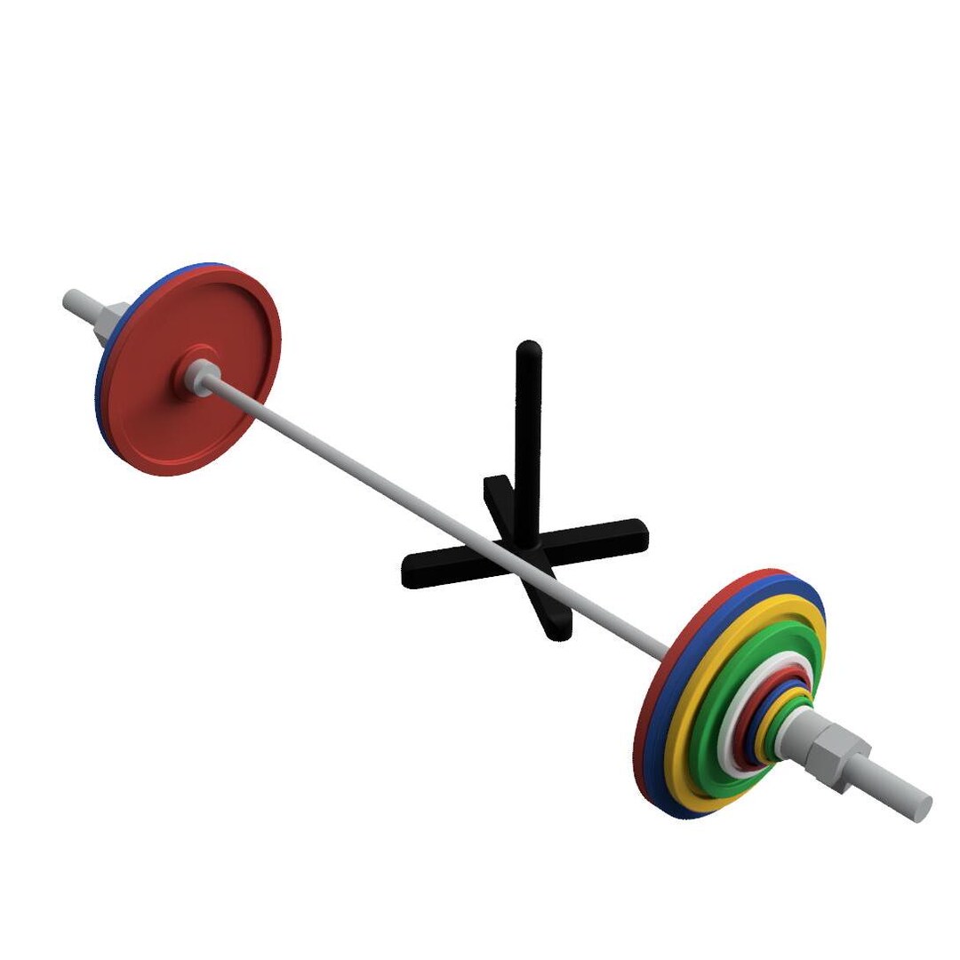 Miniature Weightlifting Powerlifting Slim Plates, Collars, and Barbells ...