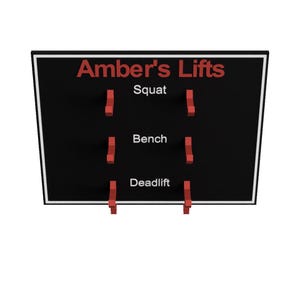 Personal Gym Lifts Tracking Board, Weightlifting Powerlifting Crossfit ...