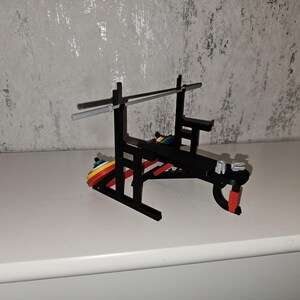 Miniature Gym Bench Press Display, Powerlifting Decor, Strongman Gift ...