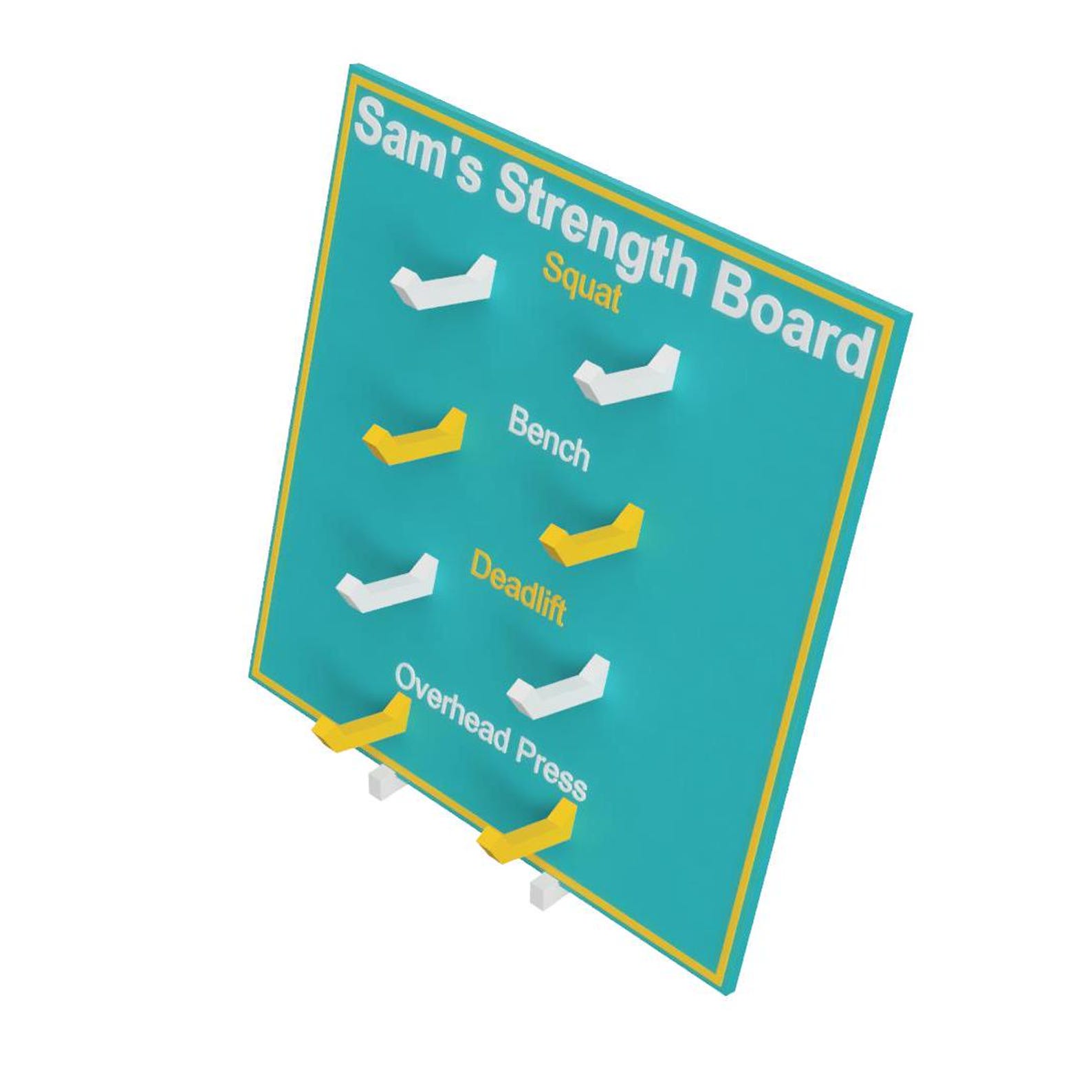 Personal Gym Lifts Tracking Board, Weightlifting Powerlifting Crossfit ...