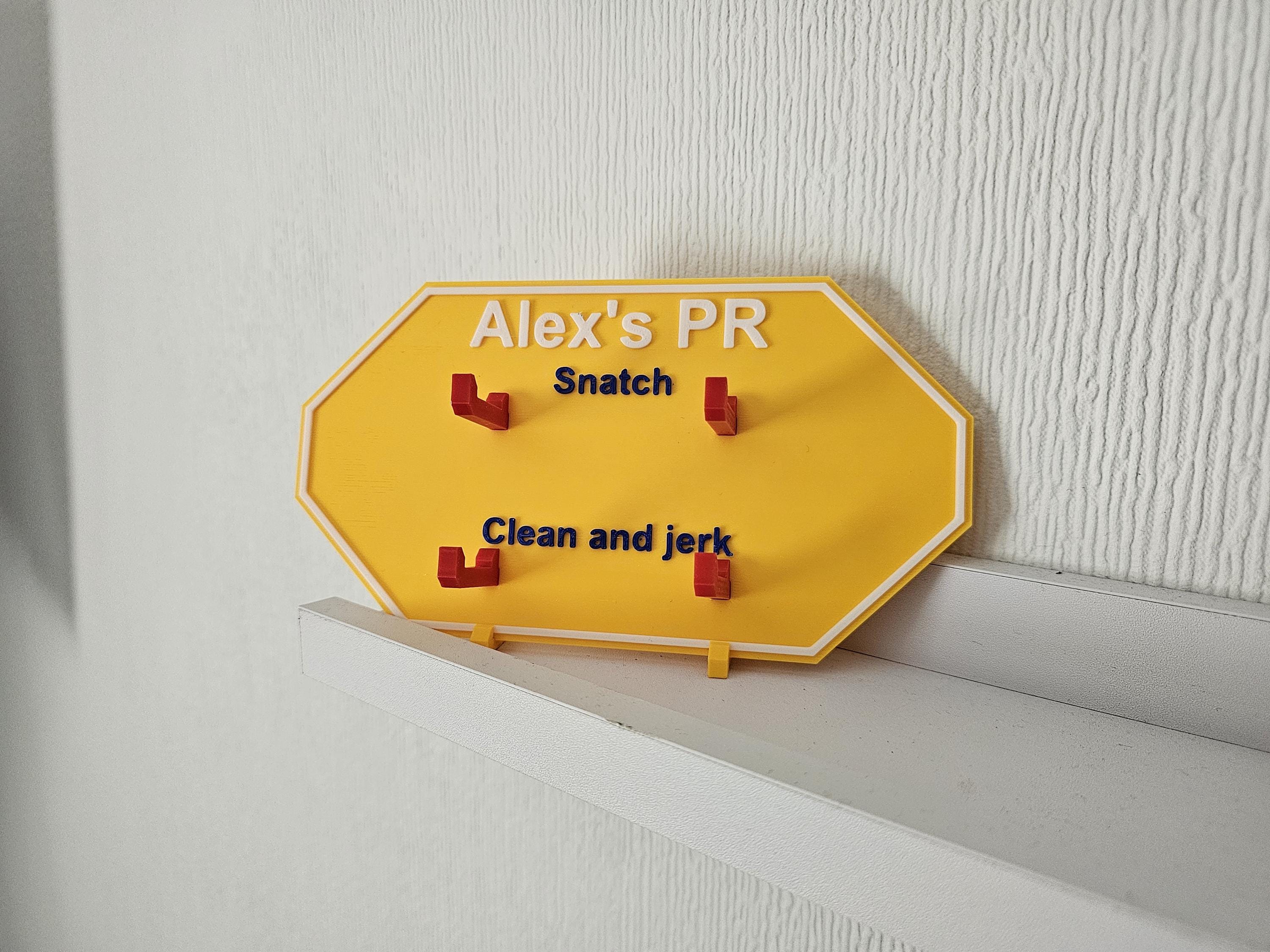 Personal Gym Lifts Tracking Board, Weightlifting Powerlifting Crossfit ...