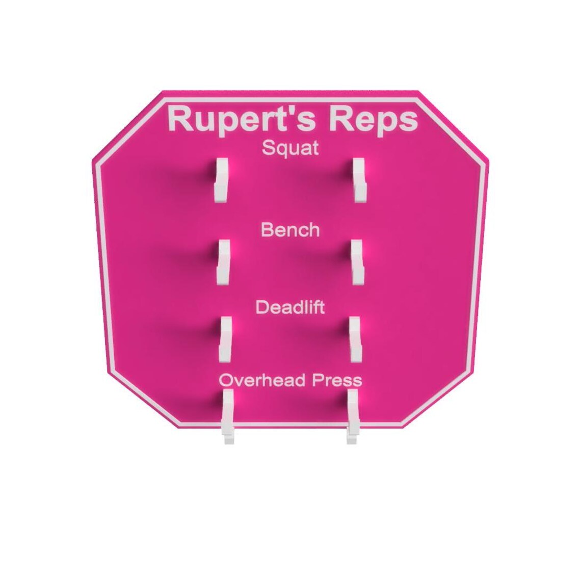 Personal Gym Lifts Tracking Board, Weightlifting Powerlifting Crossfit ...