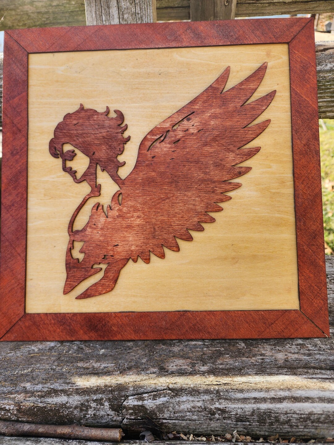 Angel Michael Layered Wood Engraving - Etsy
